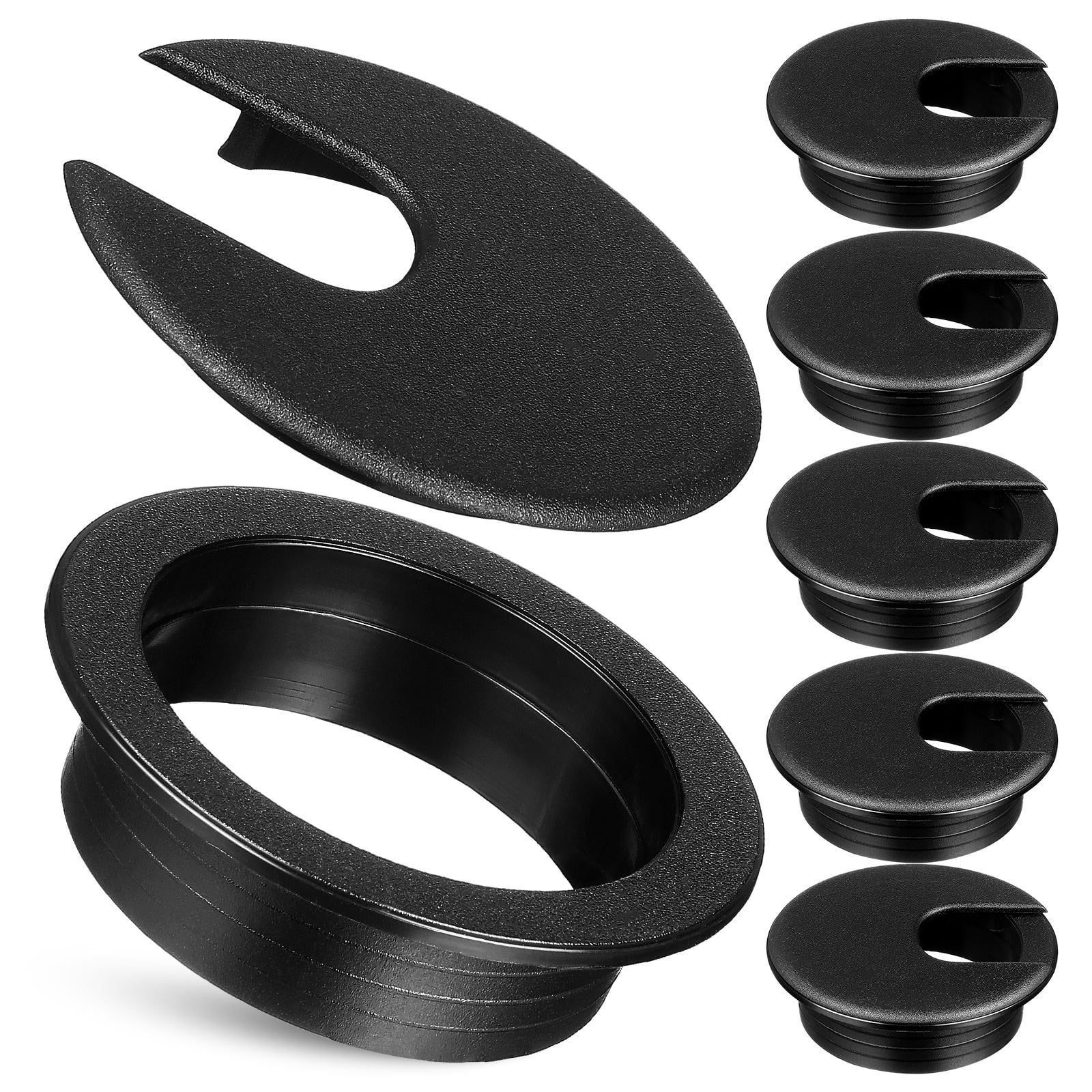 FELTECHELECTR 6 Pcs Furniture Hole Covers for Cords Cable Wire Box ...