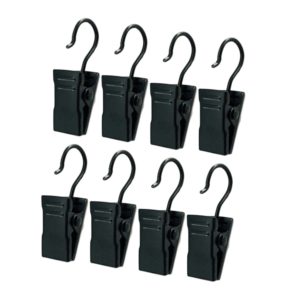 FELTECHELECTR 60Pack Iron Curtain Clips for Elegant Hanging Drapery ...