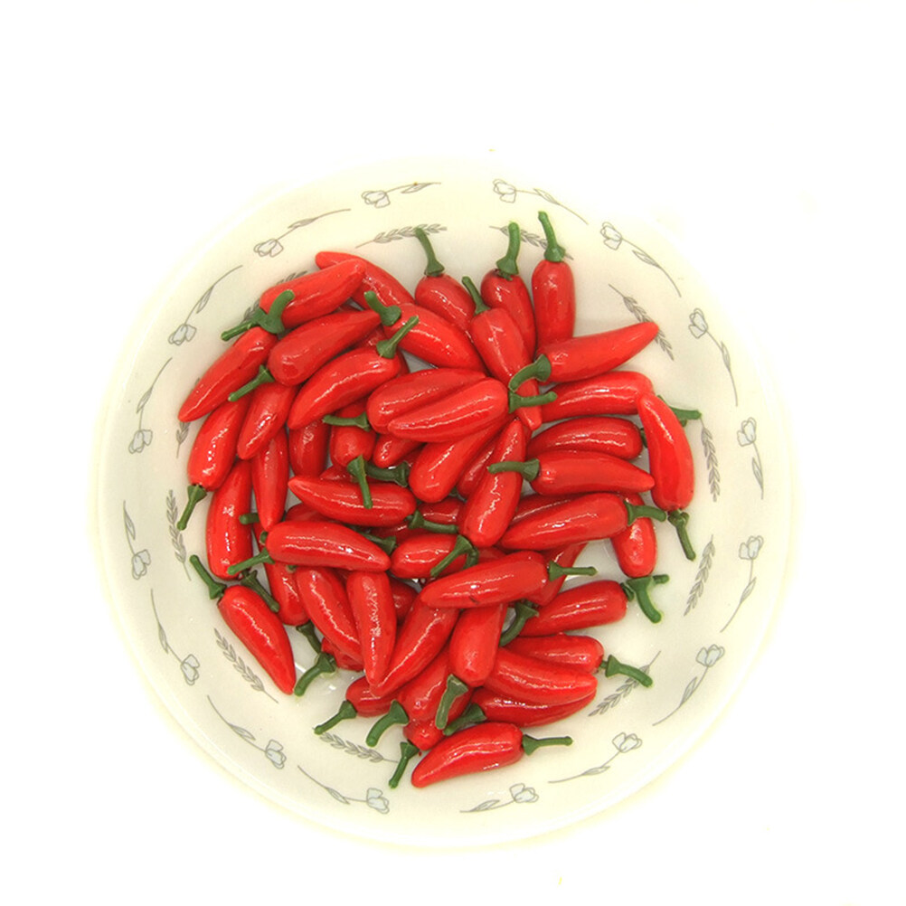 FELTECHELECTR 60Pcs Chili Pepper Simulation Peppers Small Chili Shape ...