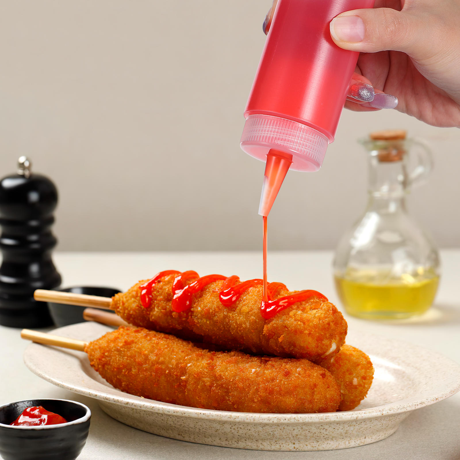 FELTECHELECTR 6Pcs 4oz Squeeze Bottles with High Temperature Resistance ...