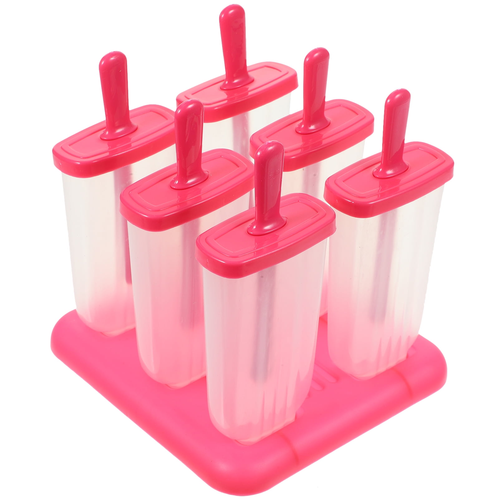 FELTECHELECTR 6Pcs Rosy Square Ice Cream Pop Molds Makers for Family ...