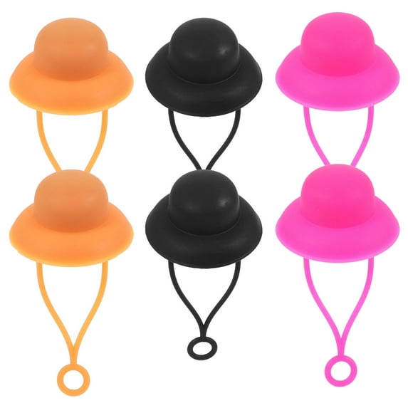 FELTECHELECTR 6Pcs Straw Tip Covers Silicone Reusable Assorted Color ...