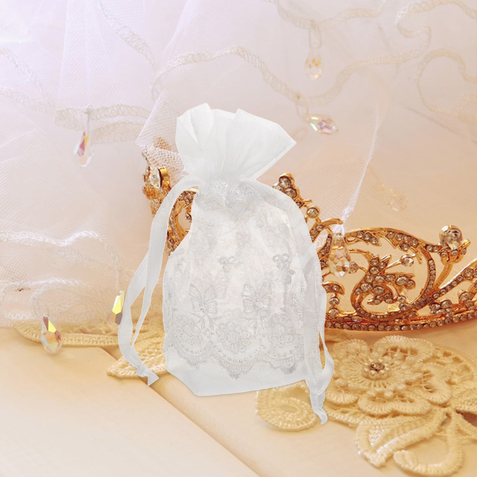 FELTECHELECTR 6pcs Wedding Small Cloth Bag Portable Storage For Women ...