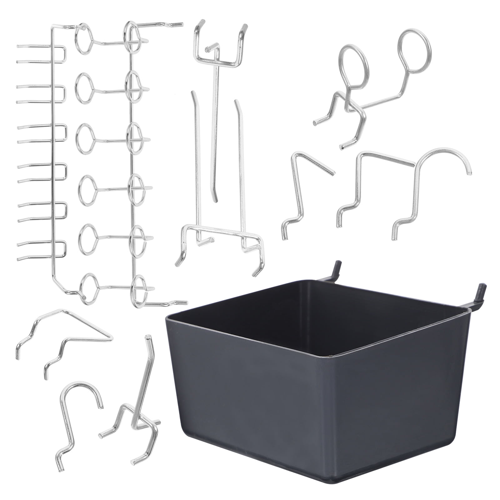 FELTECHELECTR 80Pcs Peg Board Holders Sturdy Usage Iron Plastic ...