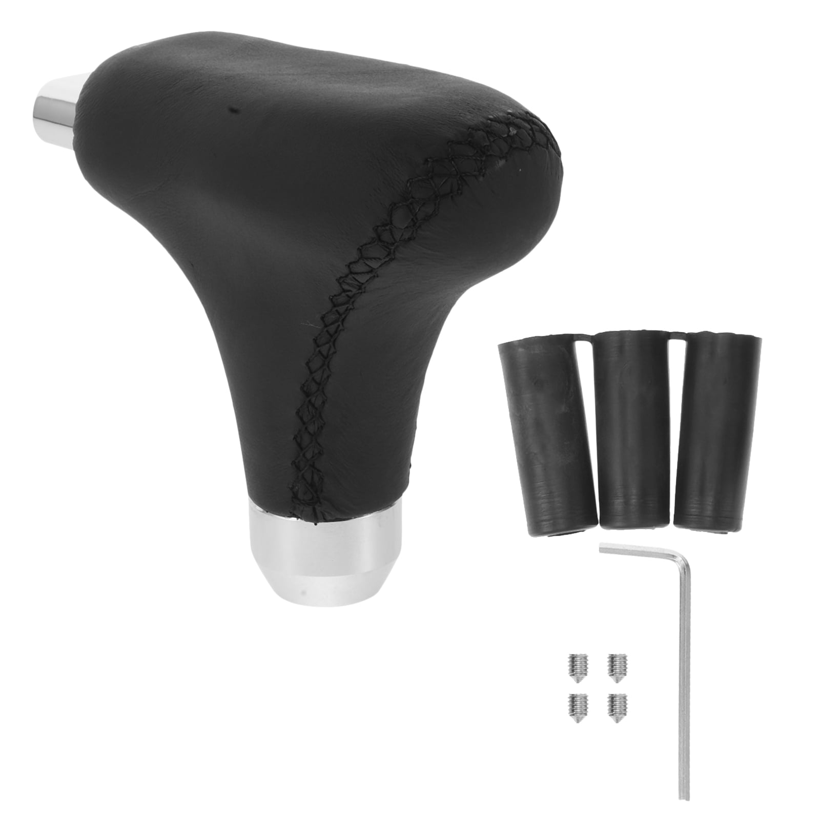 FELTECHELECTR 8Set Car Gear Lever Handle Cover Gear Shift Knob Black ...
