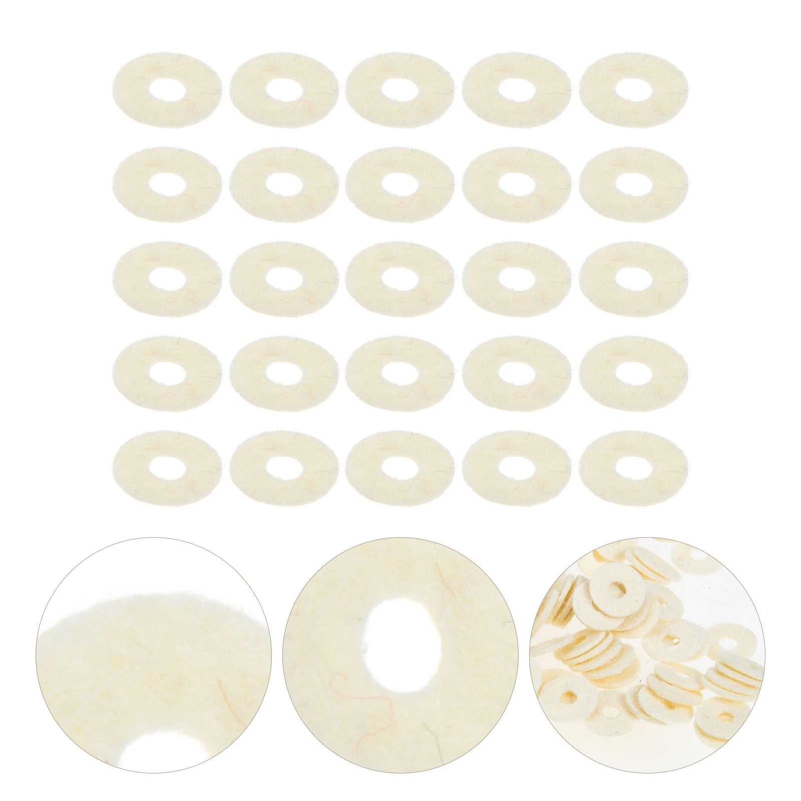 FELTECHELECTR Piano Tuning Key White Felt Washers 90Set for Leveling ...