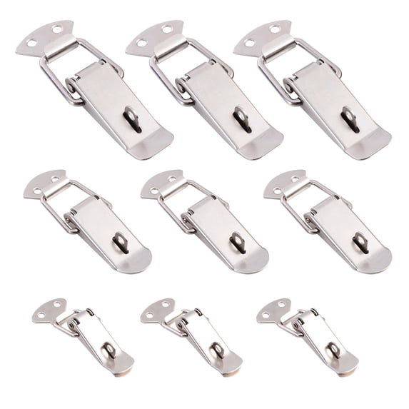 FELTECHELECTR 9Pcs Spring Loaded Toggle Clamp for Cabinet and Heavy ...