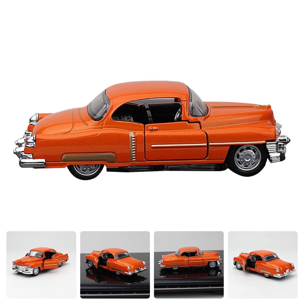FELTECHELECTR Vintage Diecast Model Car Orange 1Pcs 4.9X1.8X1.6In ...