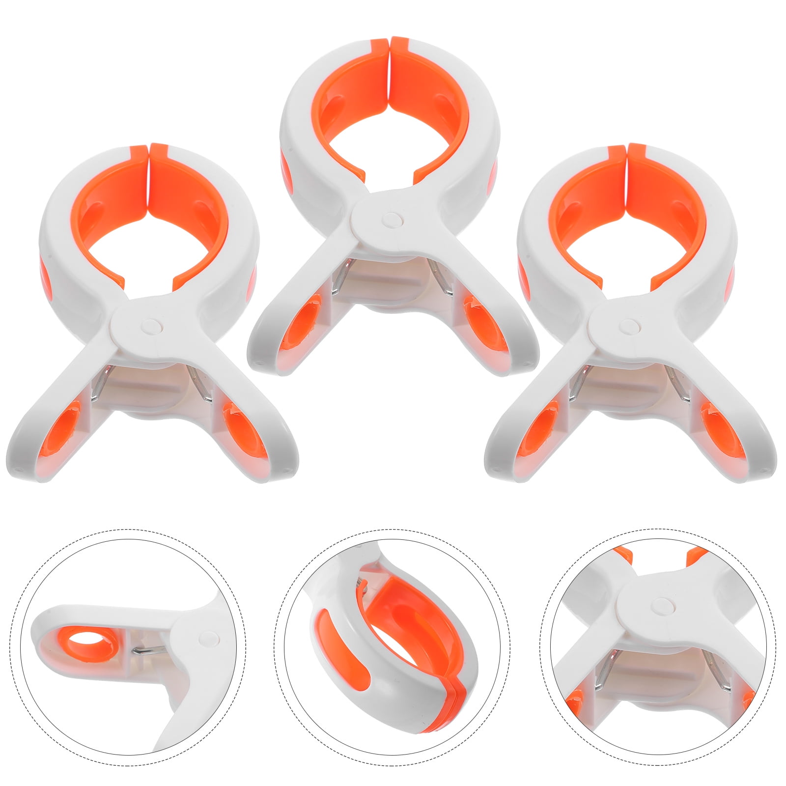 FELTECHELECTR Beach Chair Clips 12Pcs Plastic Clamps for Holding Towels ...