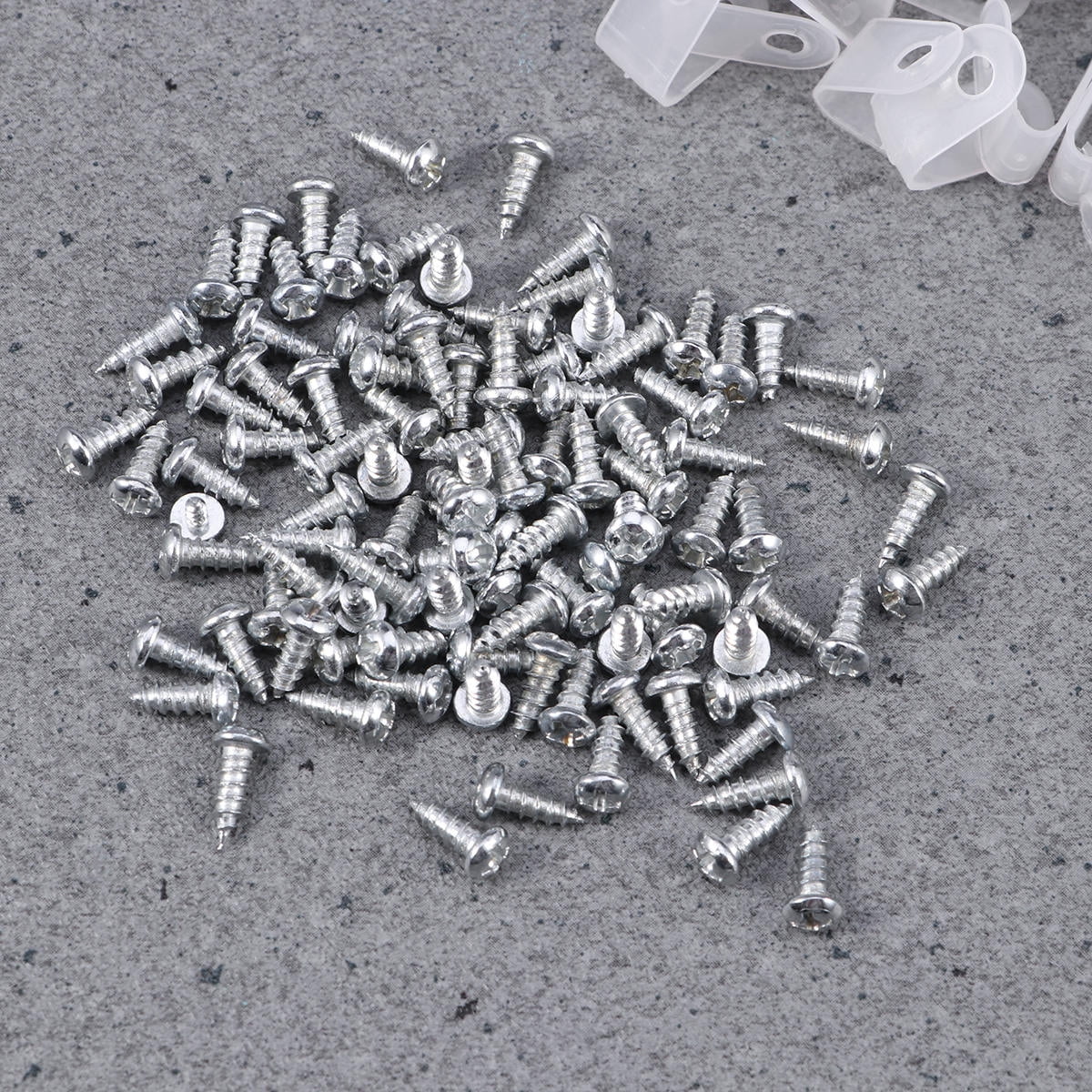 FELTECHELECTR Cable Clamp R-Type 100Pcs Stainless Steel Cord Mounting ...