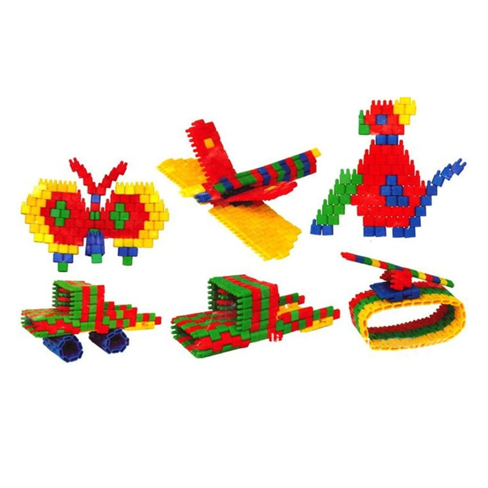 FELTECHELECTR Cartoon Building Blocks For Kids Assorted Color ...