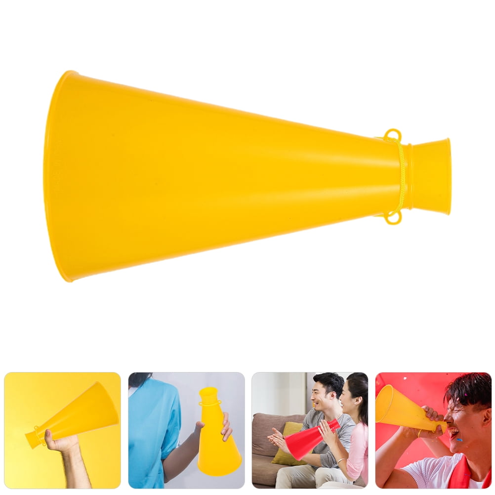 FELTECHELECTR Cheer Megaphone Noisemaker 4Pcs Cheering Horn Plastic Mini Megaphone Cheerleader ...