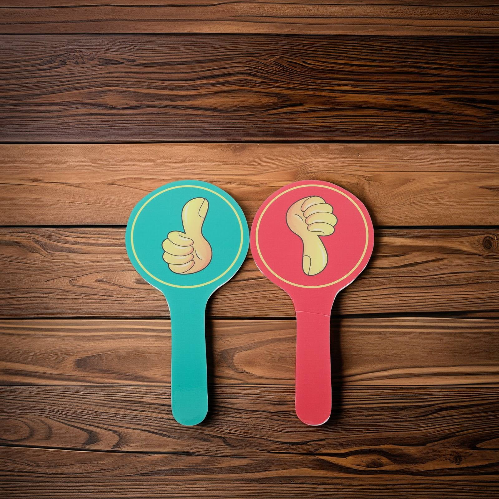 FELTECHELECTR Classroom Voting Paddles 2Pcs Down Board for Teacher ...