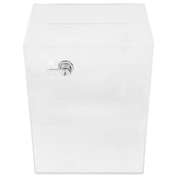 FELTECHELECTR Clear Money Saving Box 1Pcs Lockable Storage Box For ...