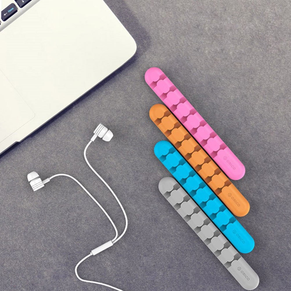 FELTECHELECTR Cord Management Clips 1Set in Orange Silicone for Cable ...