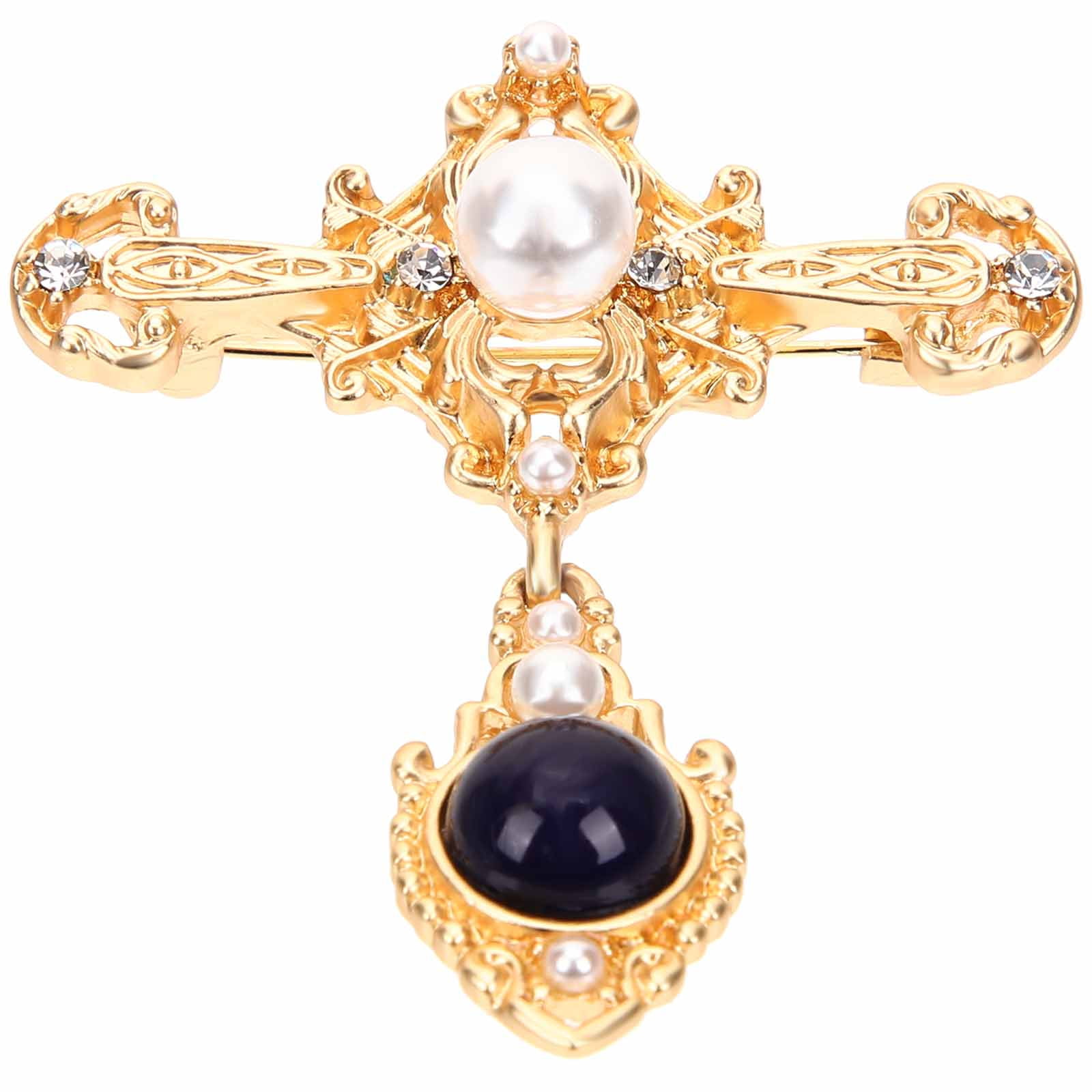 FELTECHELECTR Cross Brooch for Formal Events Women Clothing Fastener 1Pack - Walmart.com