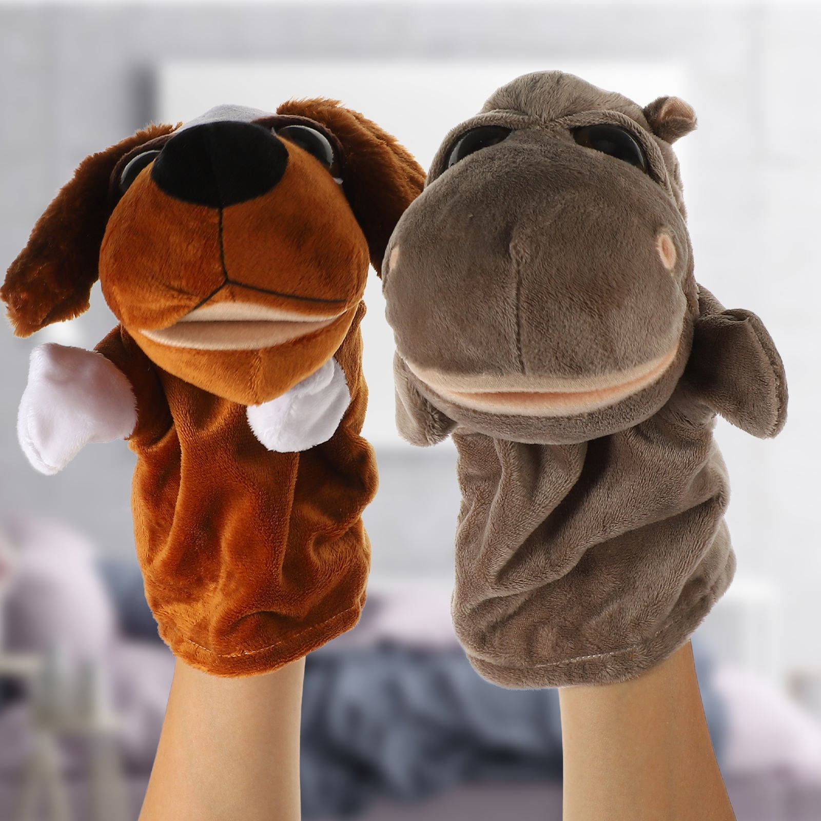 FELTECHELECTR Cute Stuffed Hand Puppet Plush Animal For Social ...