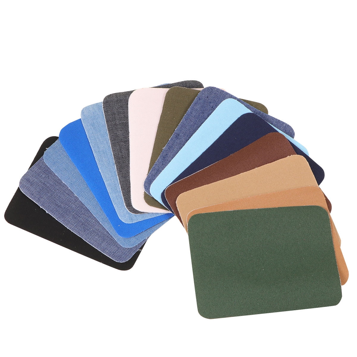 FELTECHELECTR Denim Diy Applique Accessories 30 Pcs Iron On Fabric Patch For Diy Projects ...