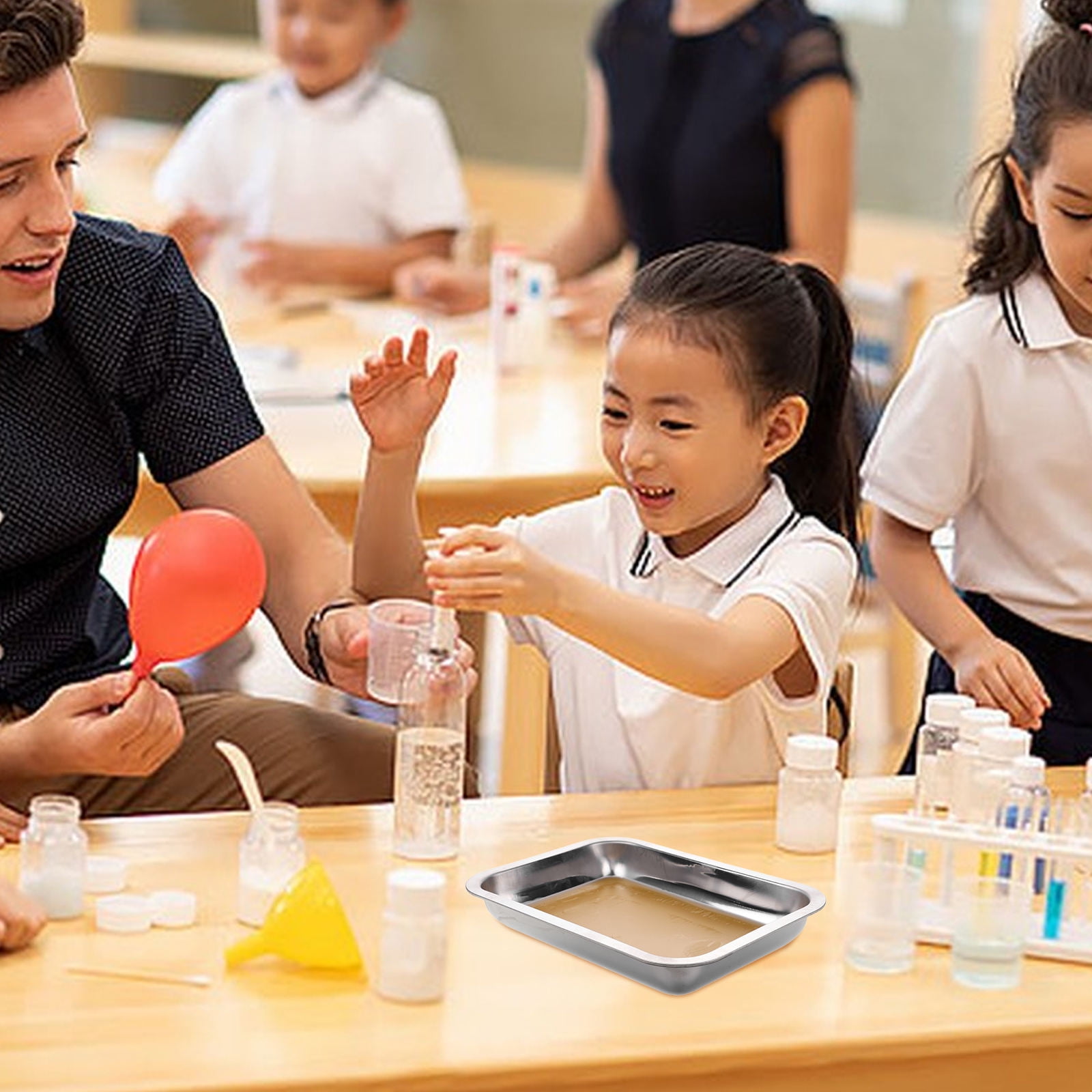 FELTECHELECTR Dissection Plate Stainless Steel Anatomical Disk Student ...