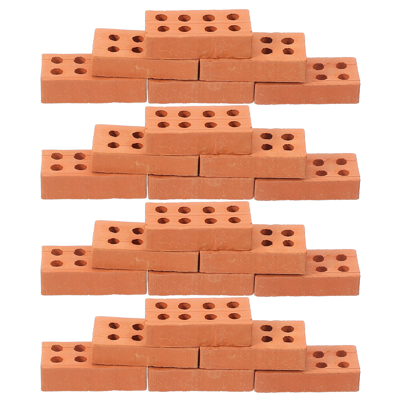 FELTECHELECTR Diy Brick Building Houses 50Pcs Miniature Brick Models ...