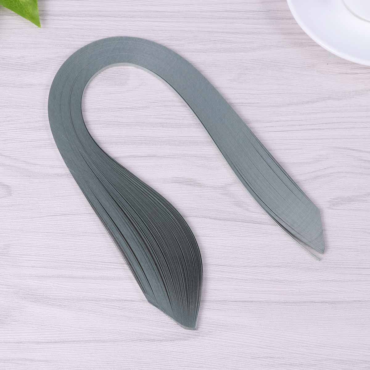 FELTECHELECTR Diy Paper Quilling Strips 120Pcs Grey For Craft ...