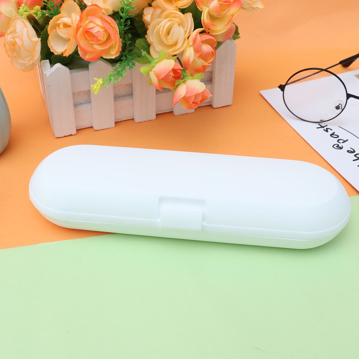 FELTECHELECTR Electric Toothbrush Case 1Pack White Color for Travel and ...