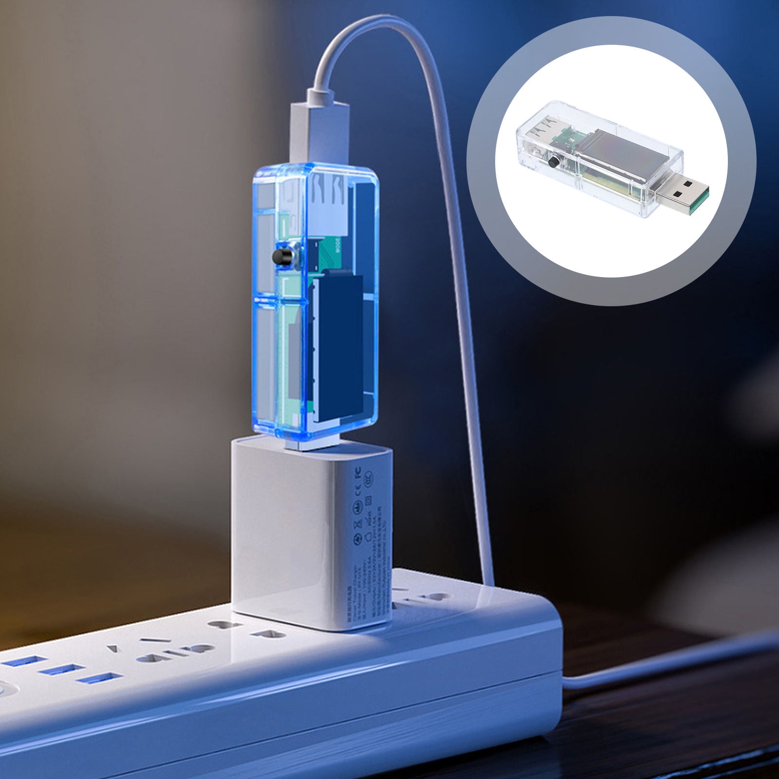 FELTECHELECTR Electricity Usage Monitor Power Meter USB Tester Display ...