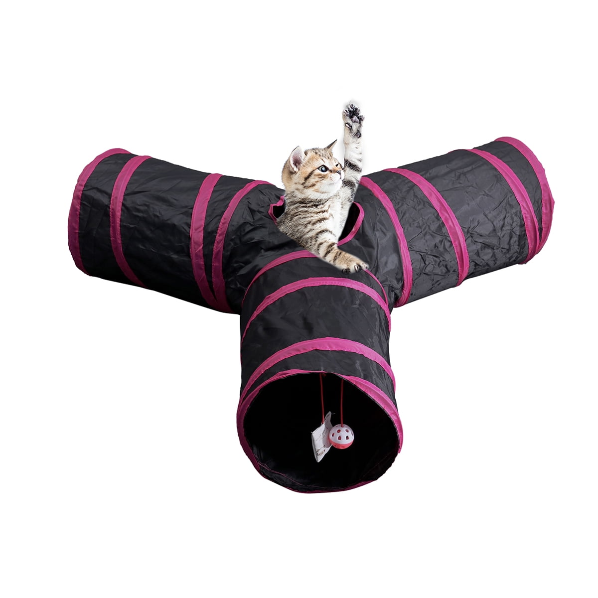 FELTECHELECTR Foldable Pet Tunnel 1Set Cat Tubes And Tunnels For ...