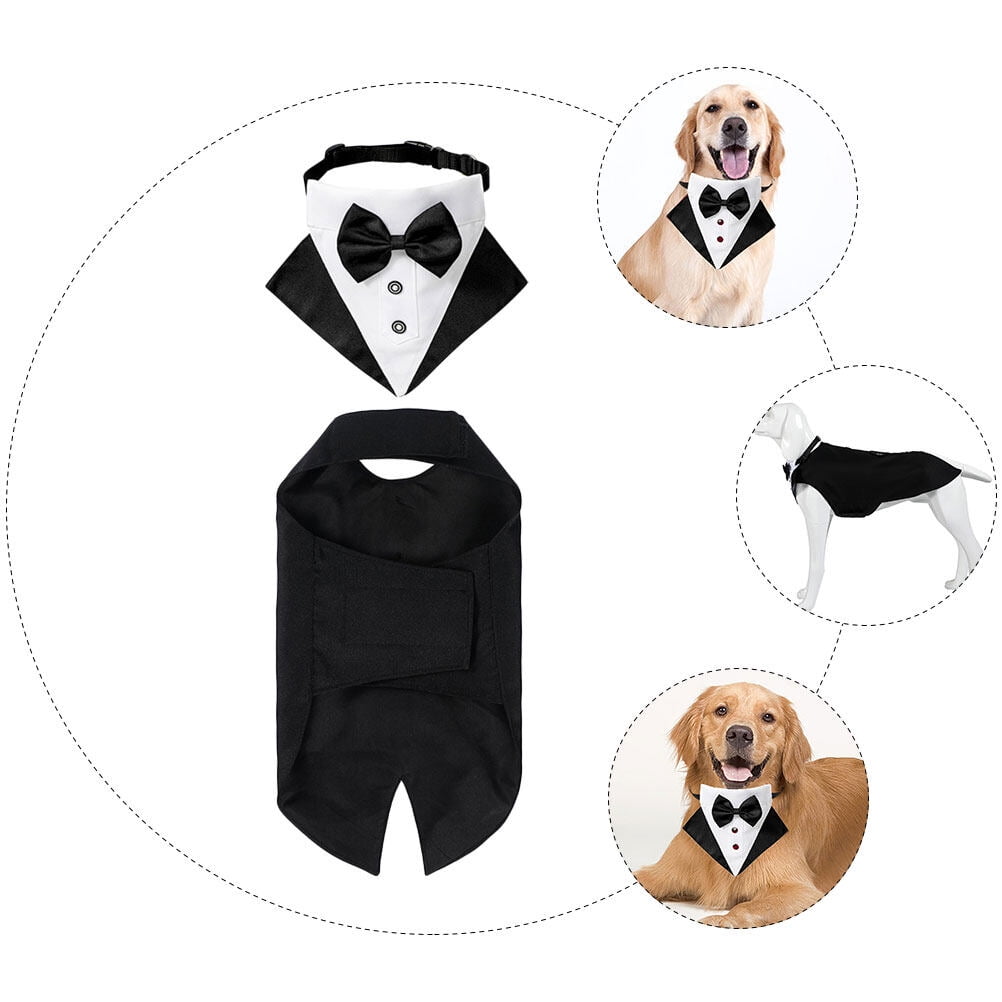 FELTECHELECTR Formal Dog Synthetic Material 1 Set Pet Dog Suit Set ...