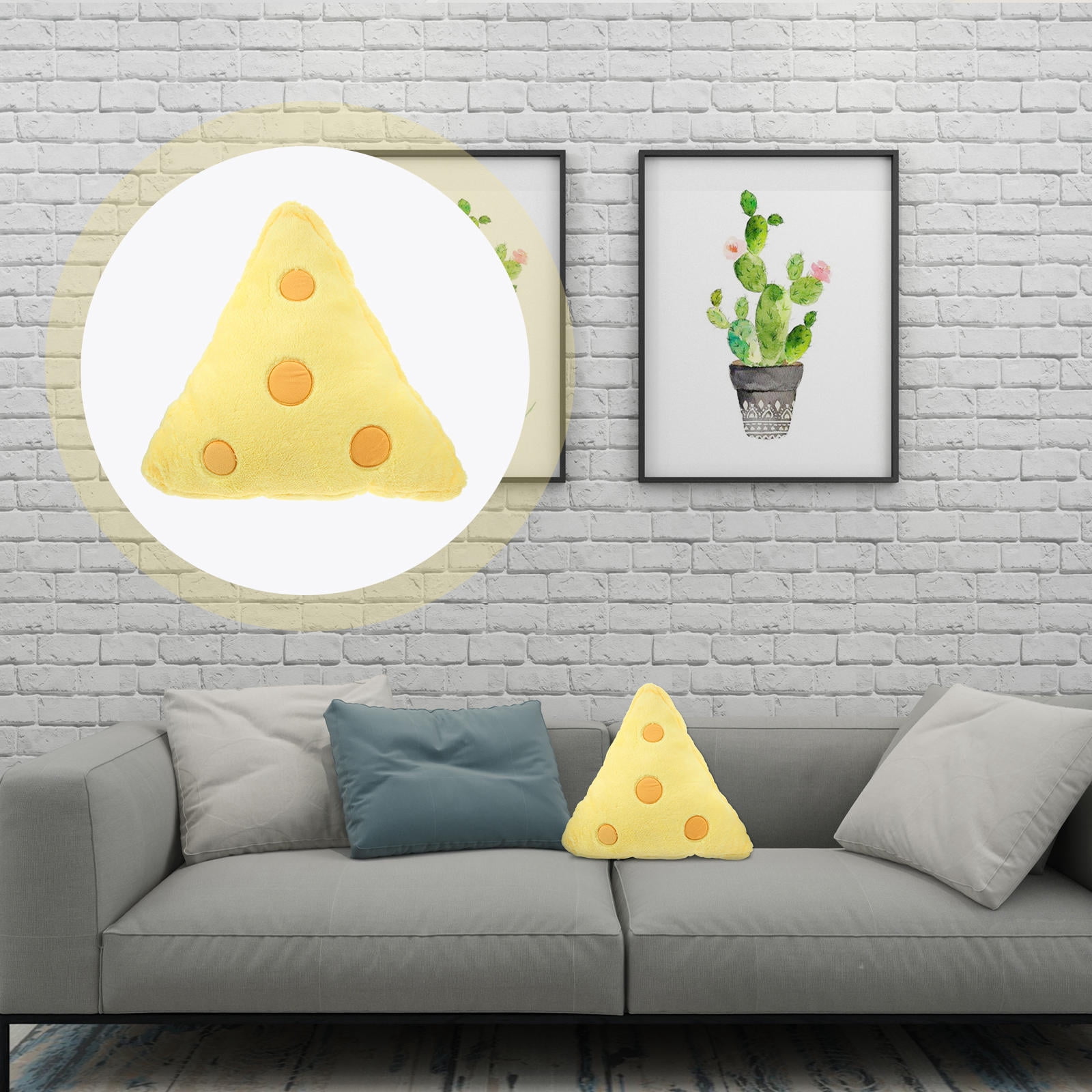 FELTECHELECTR Girls Throw Pillows Cute Cheese Pillow Soft Plush Cushion ...
