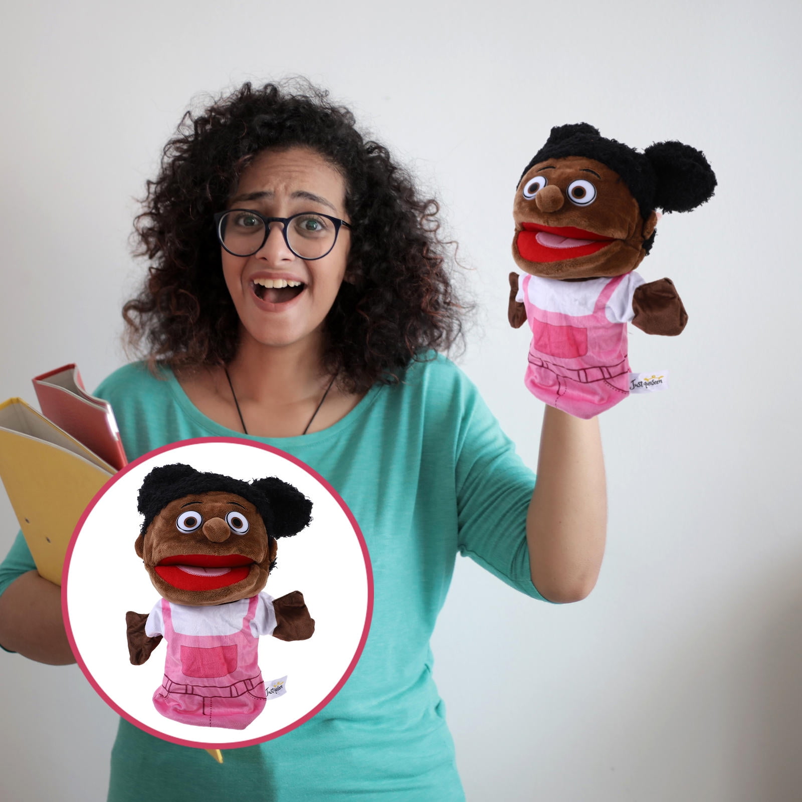 FELTECHELECTR Hand Puppets for Teaching 1Pack Family Member Puppets in ...