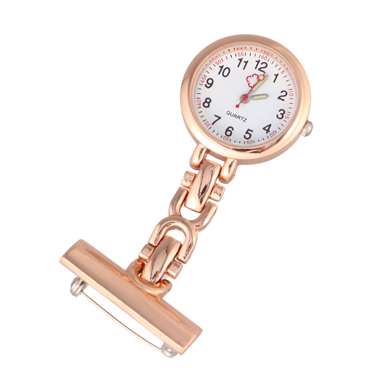 FELTECHELECTR Hanging Watch For Nurse Rose Gold Rectangular Body Quartz ...