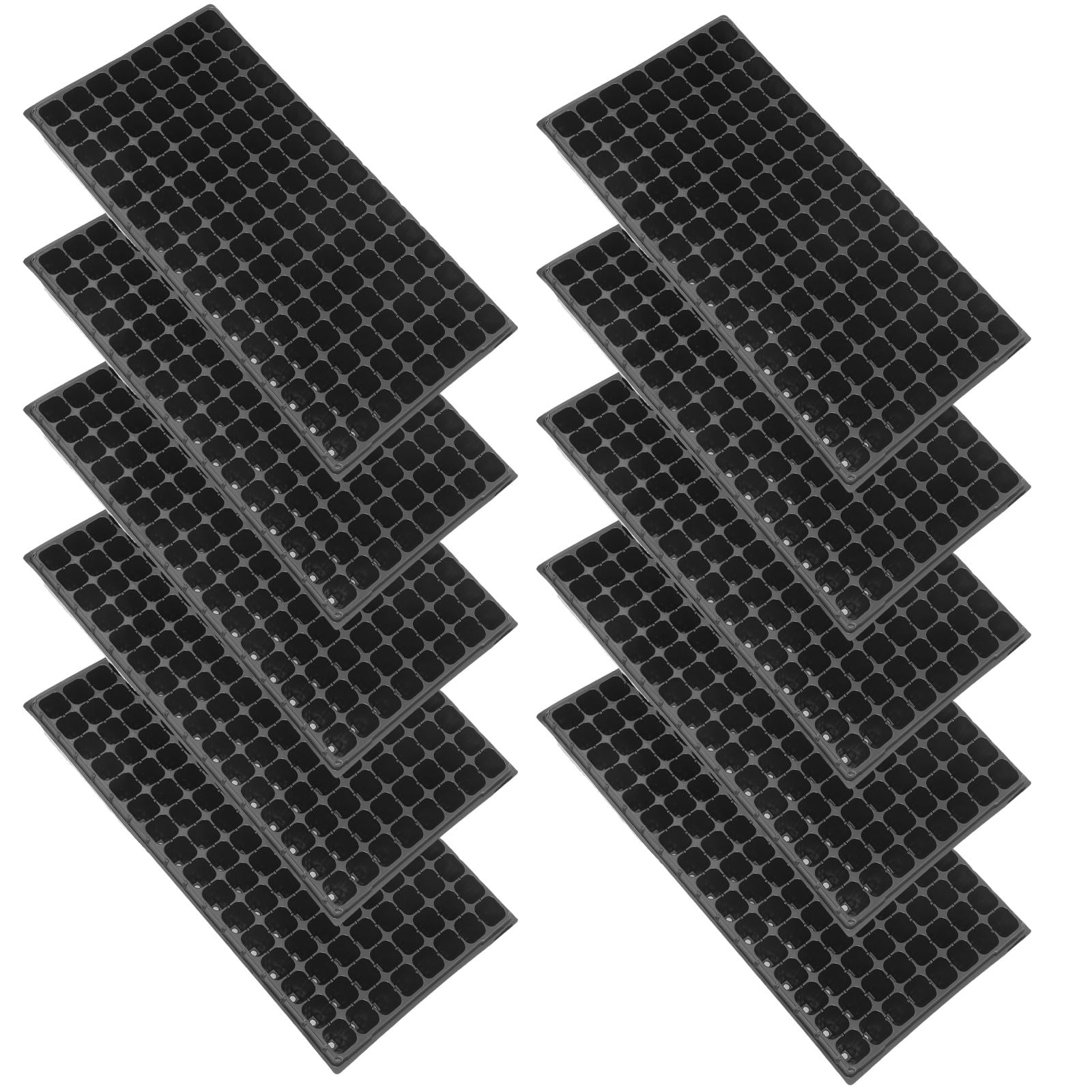 FELTECHELECTR Home Gardening 10Pcs Black Tray Sprout Plate With ...