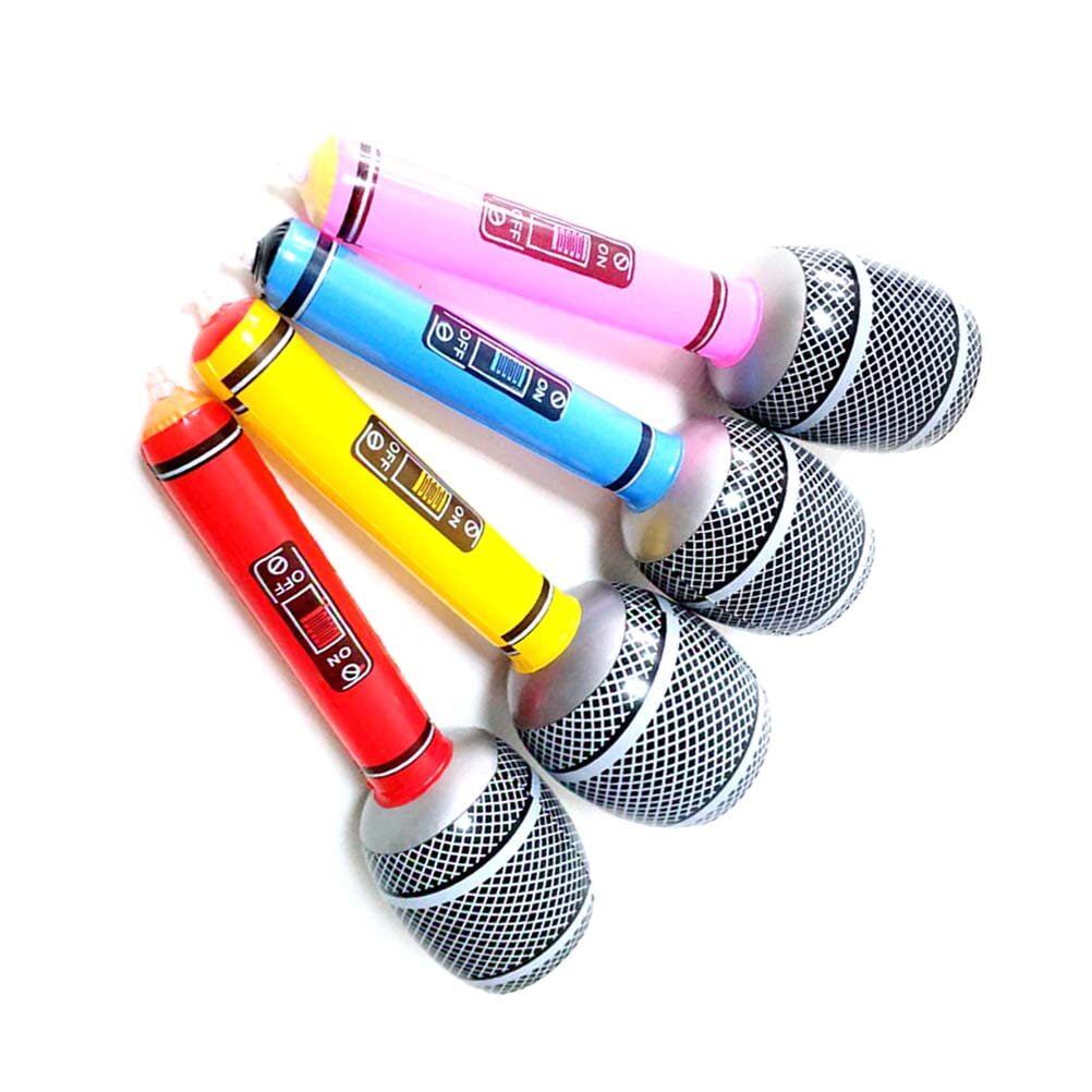 FELTECHELECTR Inflatable Microphone 12Pcs for Pool Parties Birthday ...