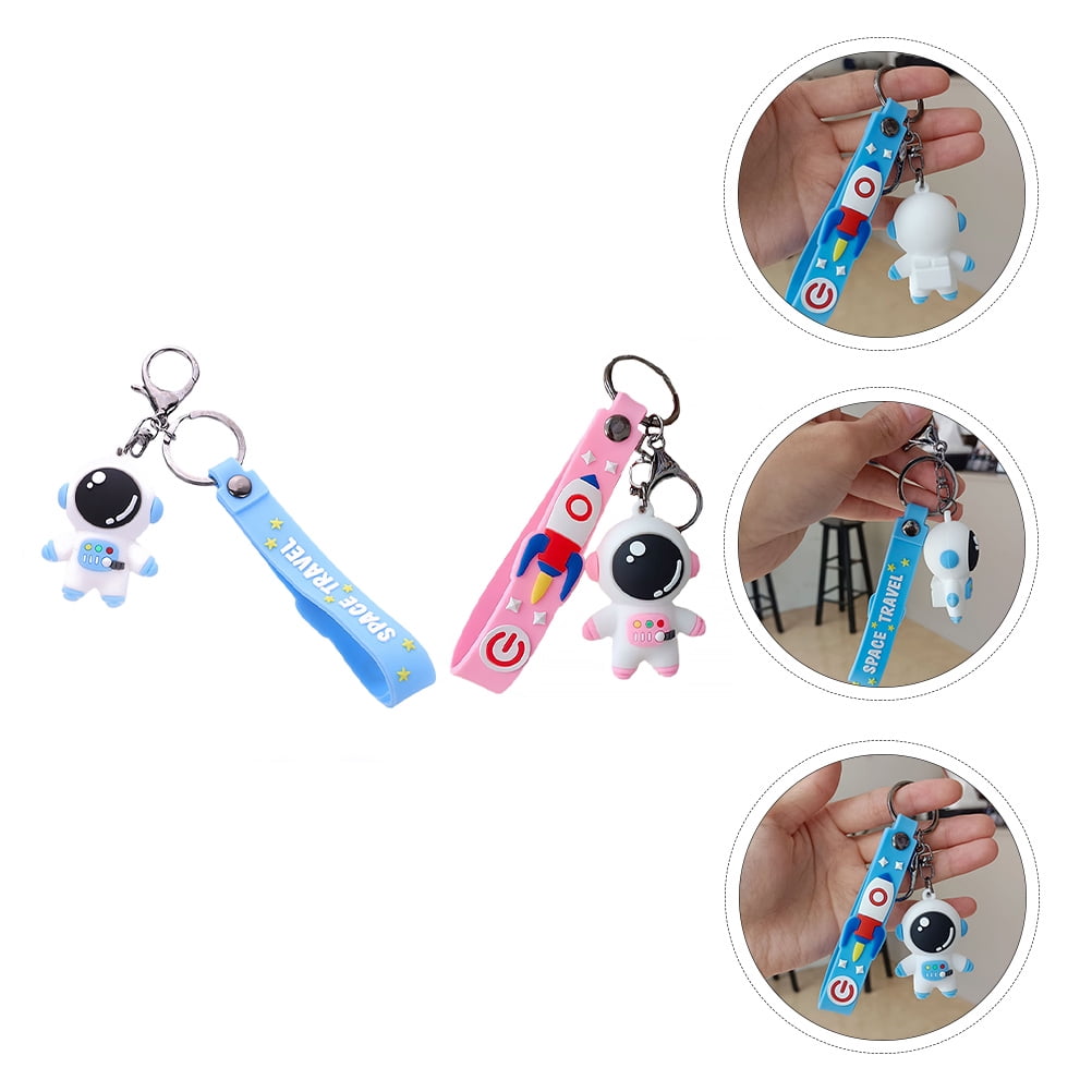 FELTECHELECTR Key Accessory Cartoon Astronaut Pendant Cute Key Chains for Birthday Christmas ...