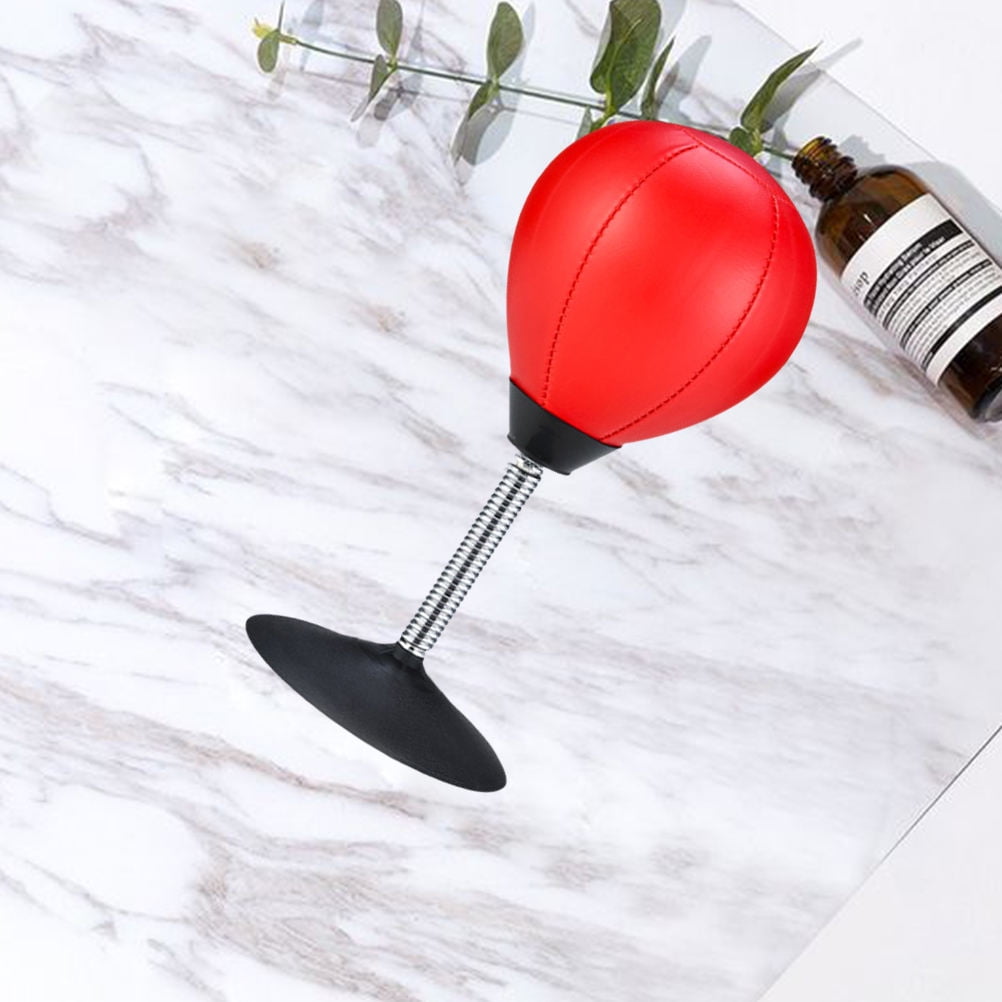 FELTECHELECTR Kids Punching Toy Desktop Boxing Ball Red for Stress ...