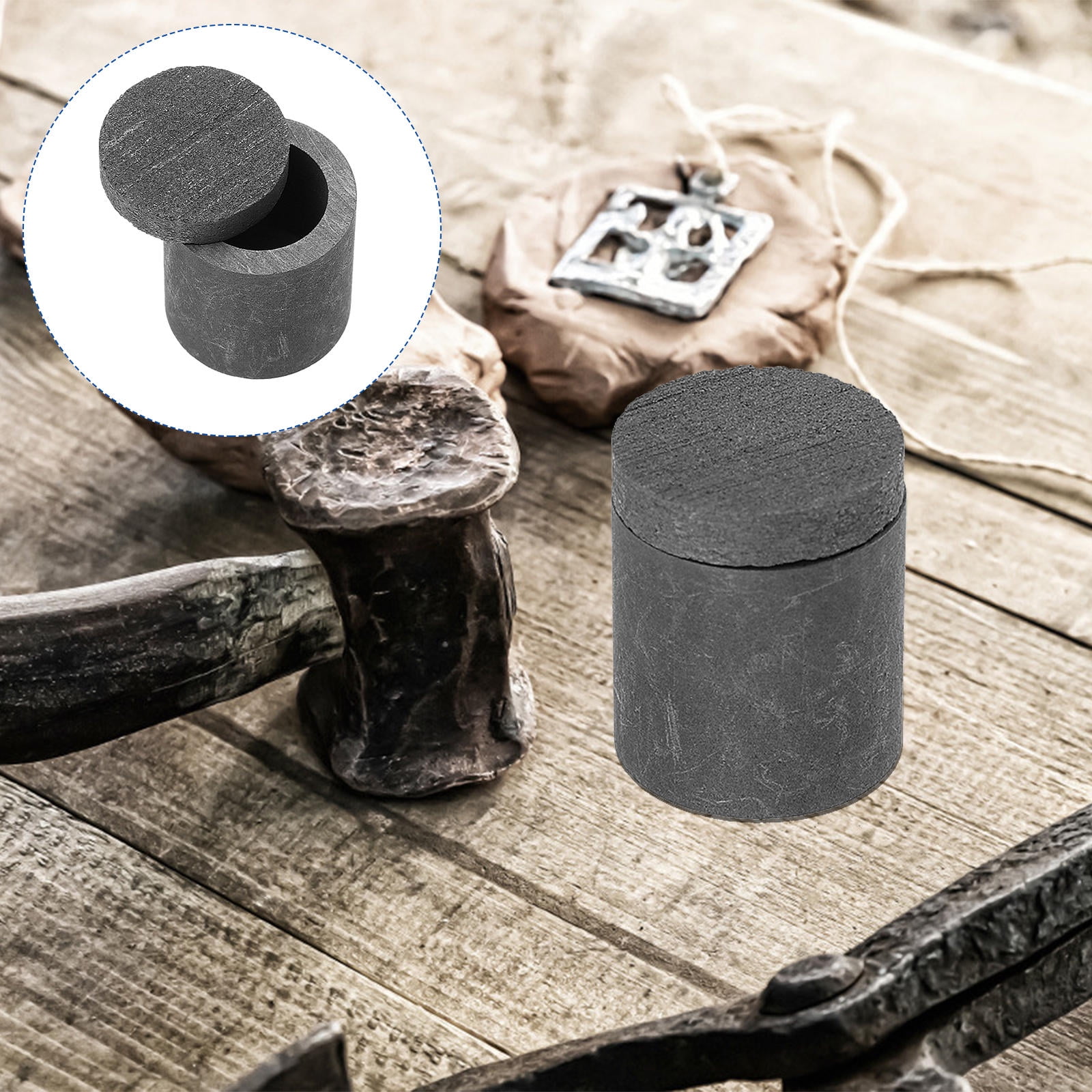 FELTECHELECTR Lid Smelting Crucible with Gold Testing Kit Recasting ...