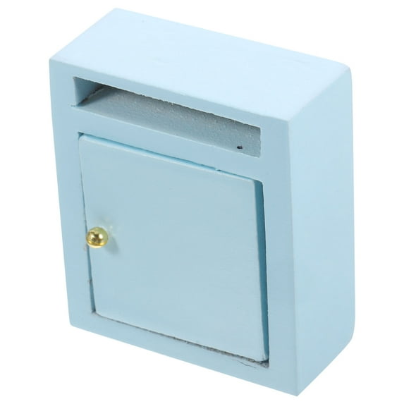FELTECHELECTR Miniature Mailbox for Dollhouse 4.8*3.9*1.9in 1Piece Sky ...