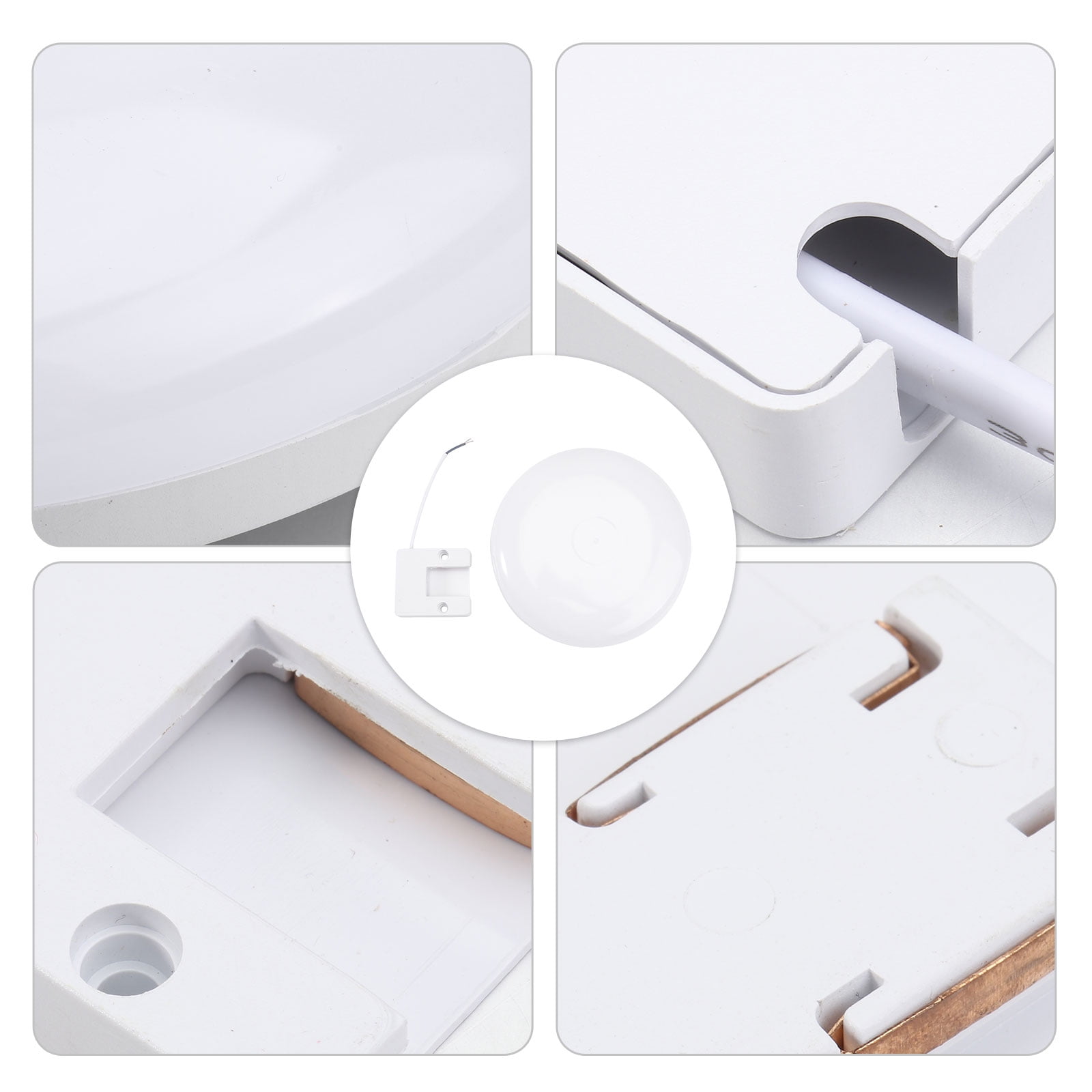 FELTECHELECTR Modern Ceiling Lights 1Pack 18.0X18.0X9.5in Round Acrylic ...