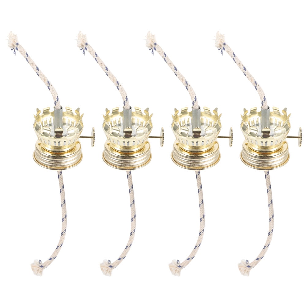 FELTECHELECTR Oil Lamp Part Accessory Oil Lamp Burner Golden Zinc Alloy ...