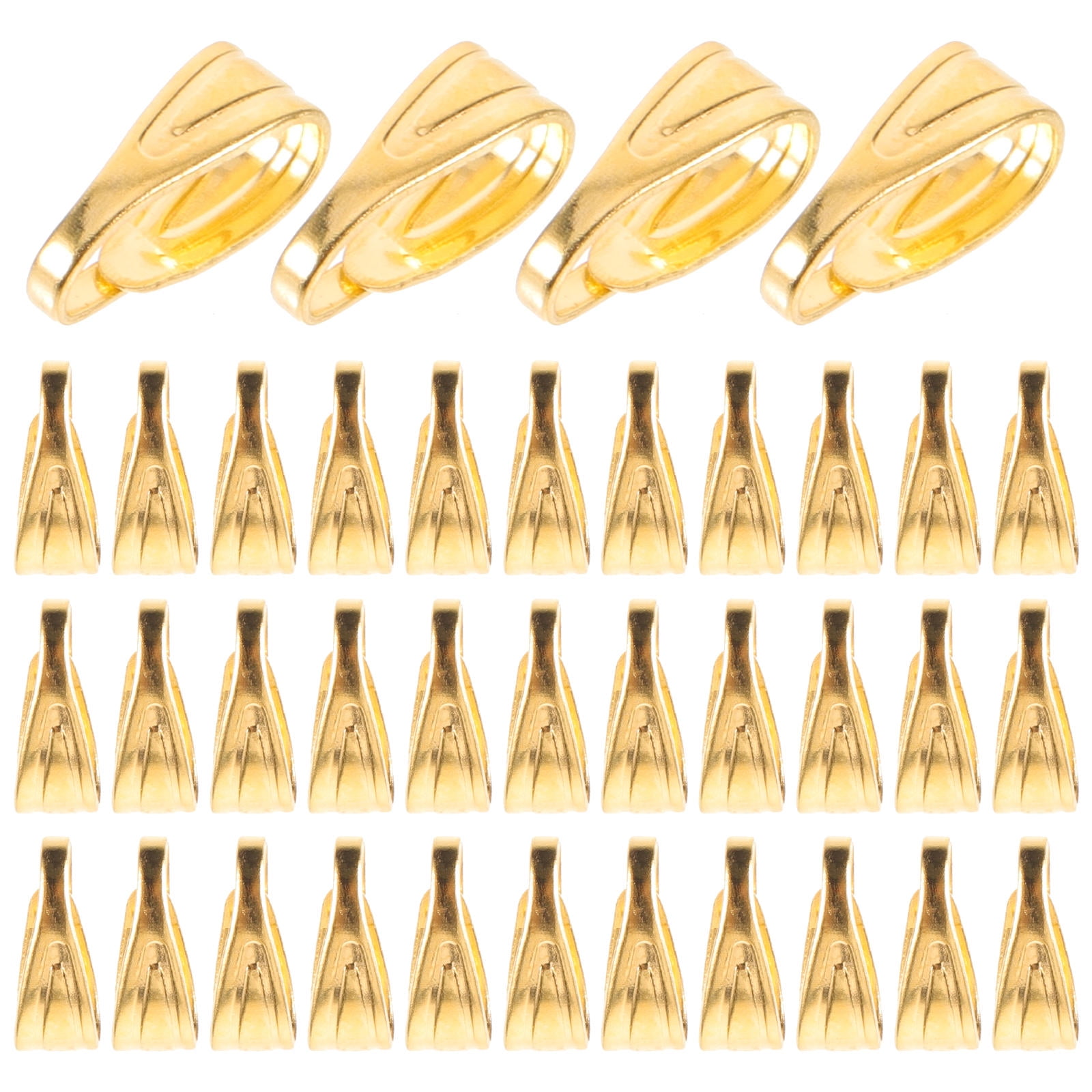 FELTECHELECTR Pendant Clasps 200Pack Golden Iron Diy Making for Diy ...