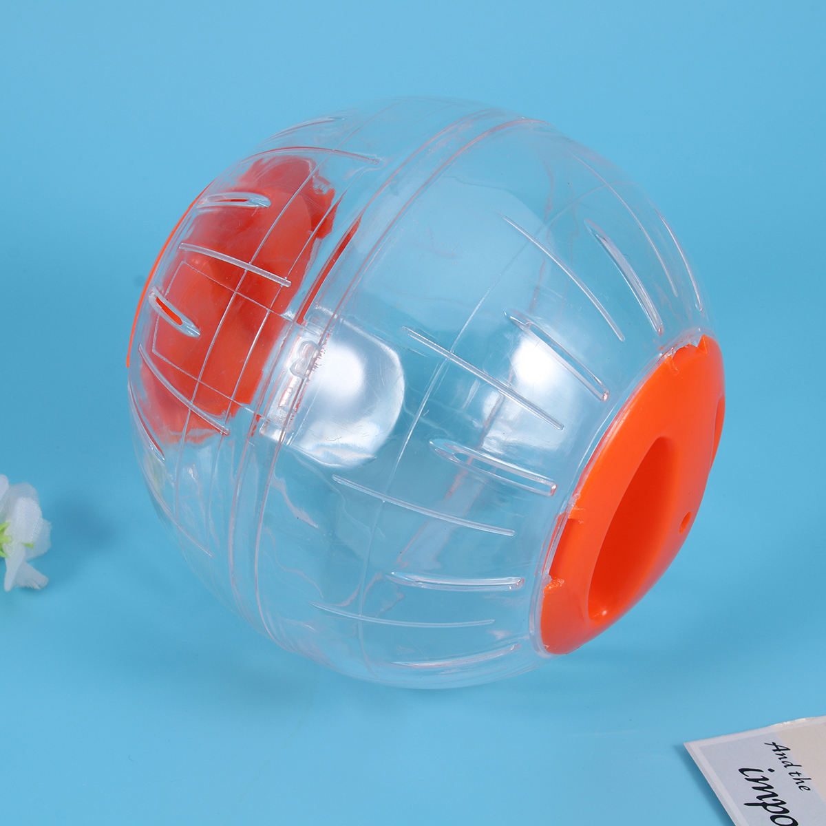 FELTECHELECTR Pet Entertainment 1Pcs Orange Running Ball 12Cm in ...