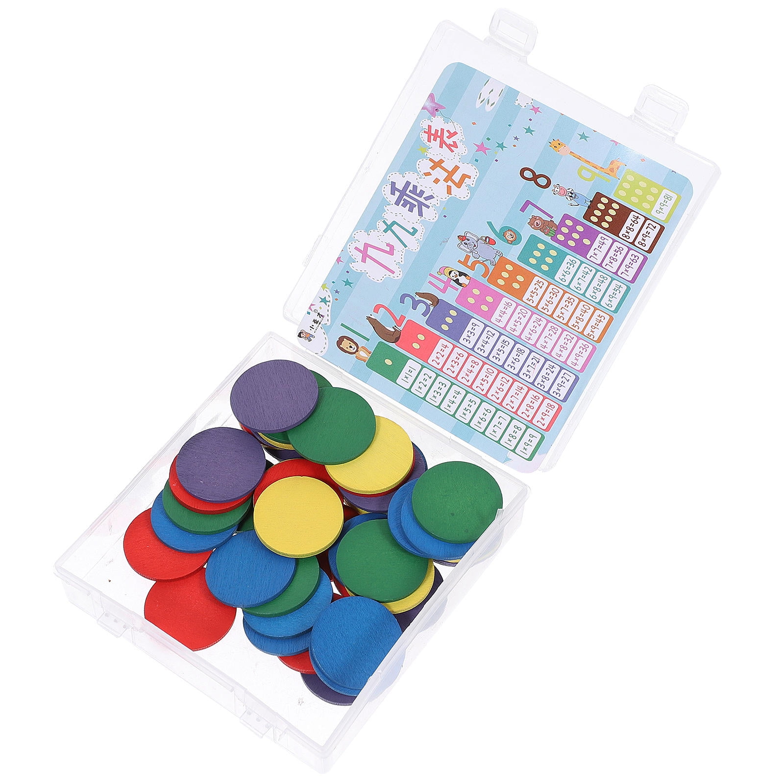 FELTECHELECTR Plastic Counting Chips for Learning Math and Bingo Games ...