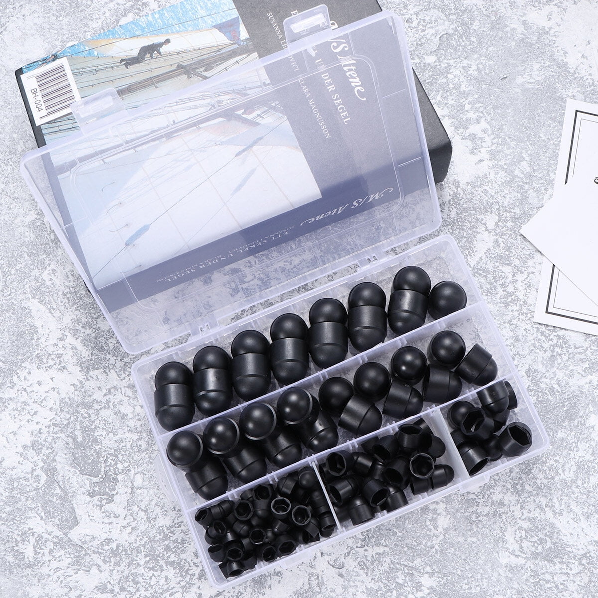 FELTECHELECTR Plastic Screw Thread Protectors 145Pcs Hexagonal Nut Caps ...