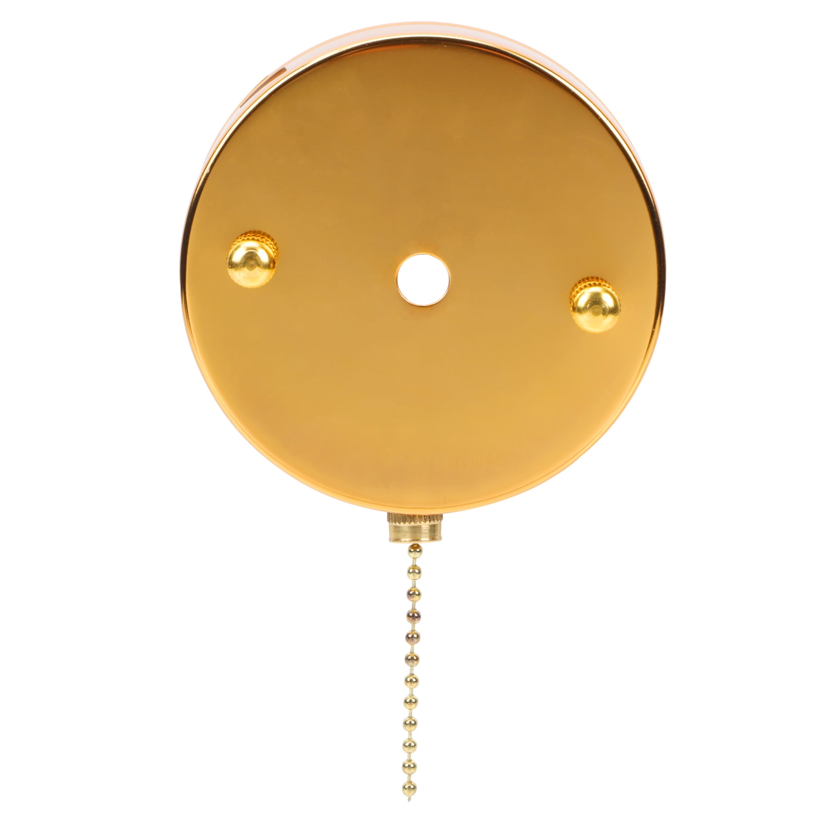 FELTECHELECTR Pull Chain Lamp Switch Golden Stainless Steel Round ...