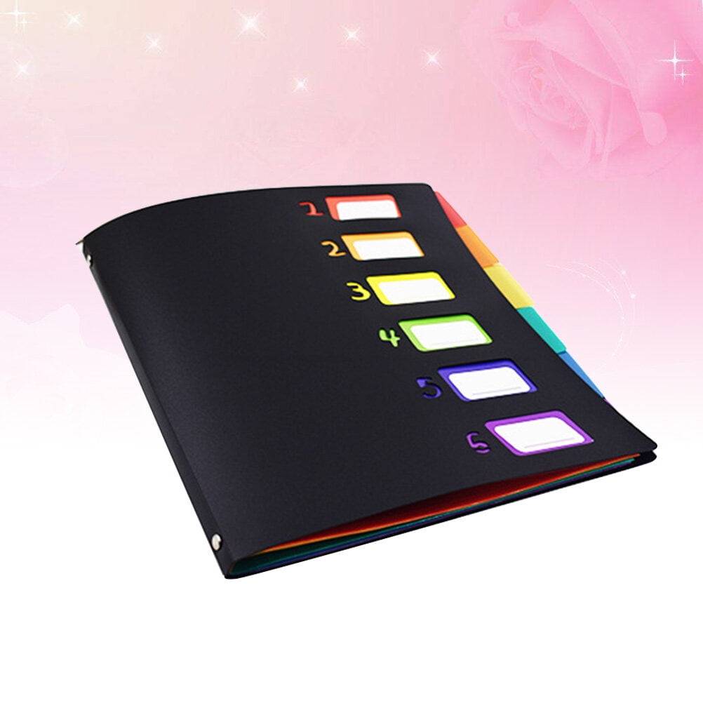 FELTECHELECTR Rainbow Document Organizer Folder 1Pack for Students ...