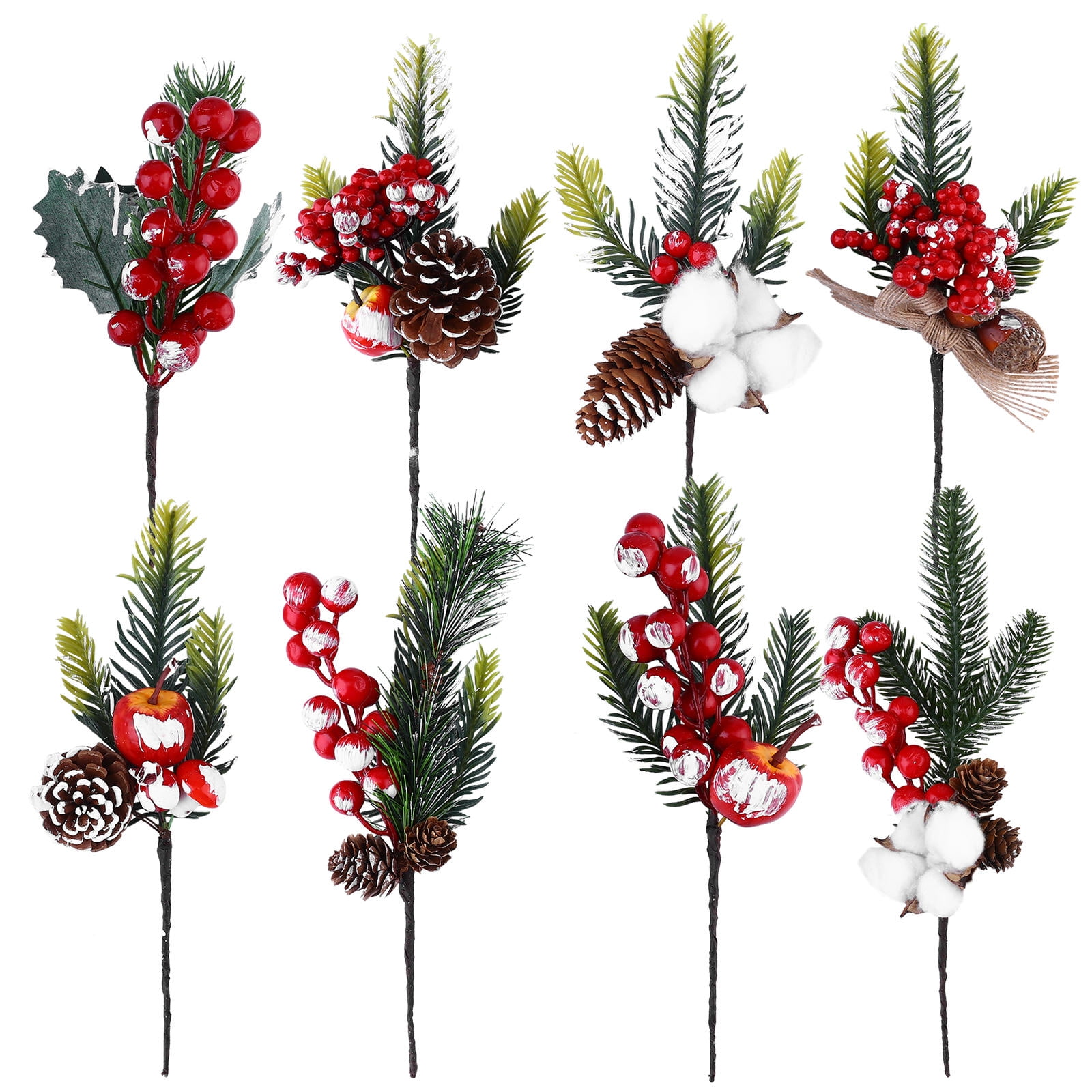 FELTECHELECTR Realistic Berries Fake Berry Stems Plastic Foams Wedding ...