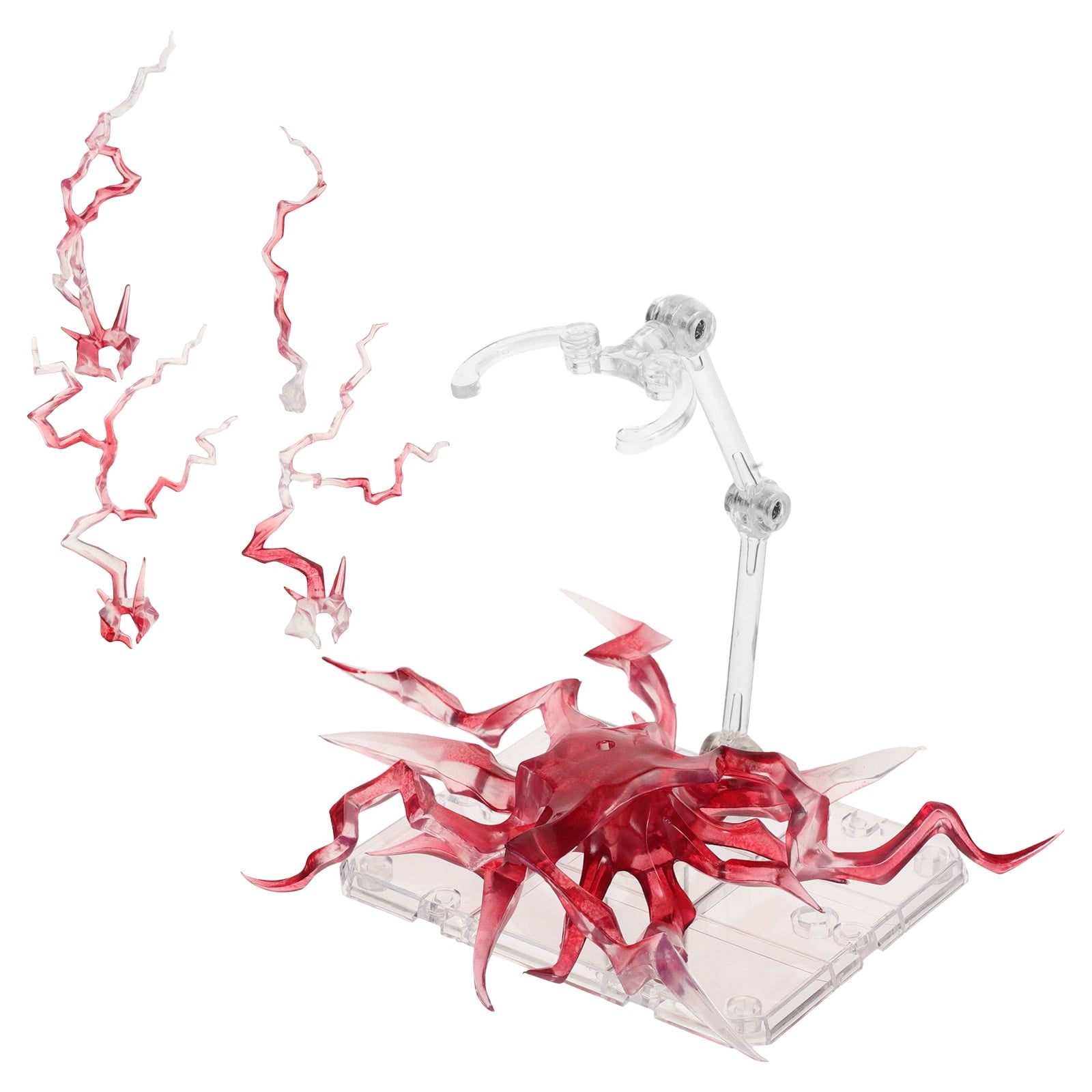 FELTECHELECTR Red Plastic Display Rack Figures With Adjustable Height ...