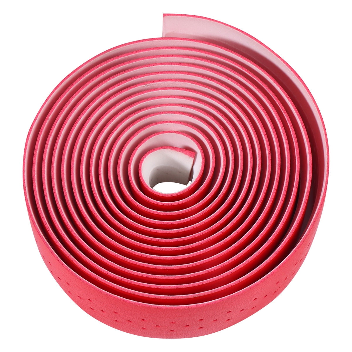 FELTECHELECTR Red Pu Leather Handlebar Tape Road Bike 1 Set Perforated ...