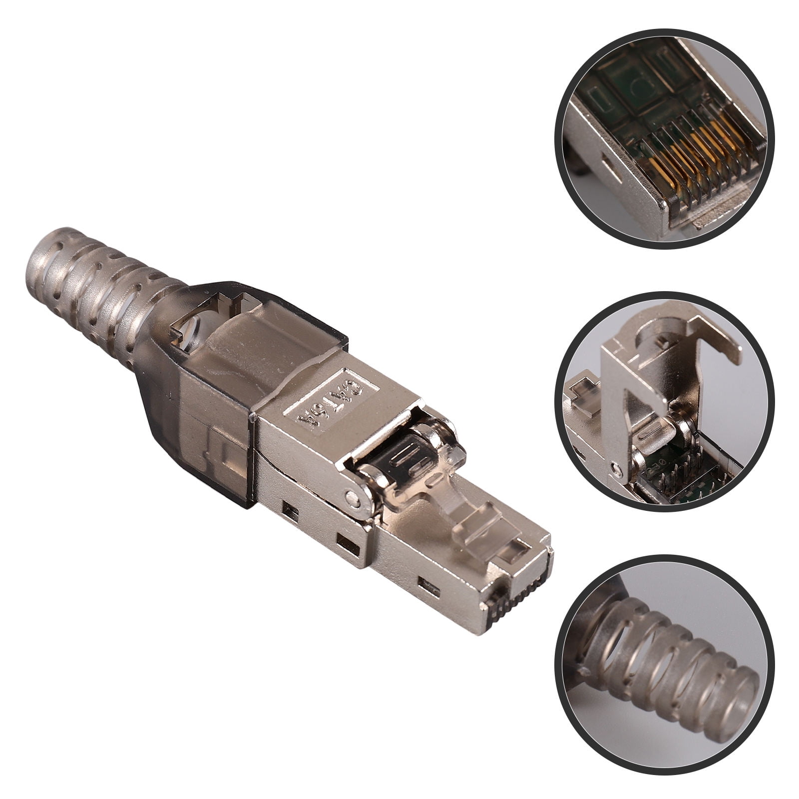FELTECHELECTR Cat 6a Connector Dark Brown Copper 1Set Diy Users Data ...